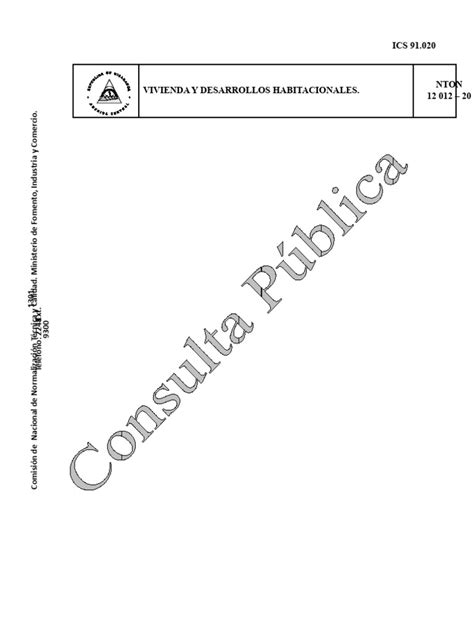 Nton 12 012 20 Vivienda Y Desarrollos Habitacionales Pdf Edificio