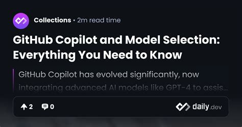 Github Copilot And Model Selection Everything You Need