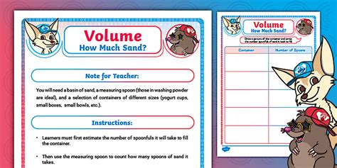 Grade R Maths Volume How Much Sand