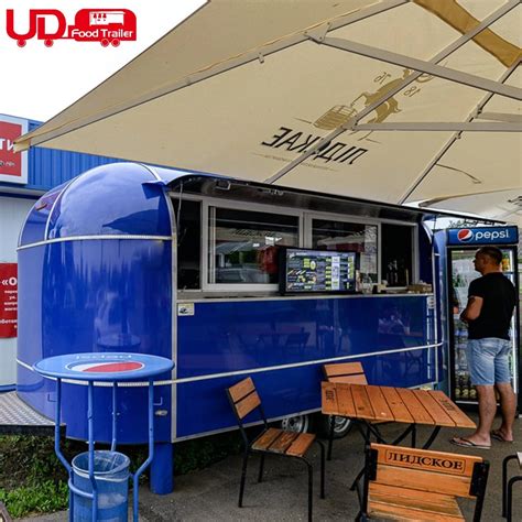 Hot Sale Pizza Hot Dog Stand Restaurant Mobile Fast Food Kiosk Airstream Food Truck Vending Van