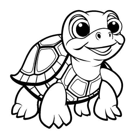 Turtle Cartoon Coloring