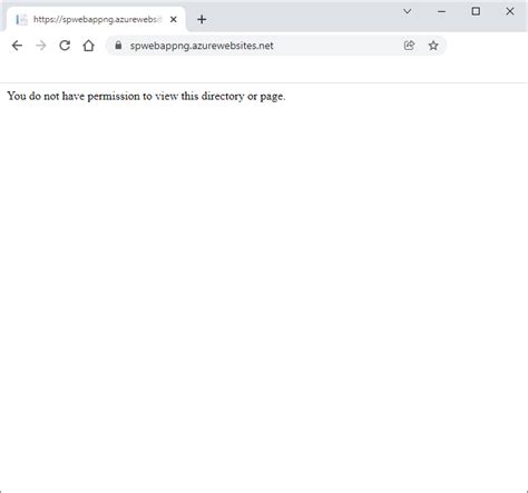 Getting Following You Do Not Have Permission To View This Directory Or
