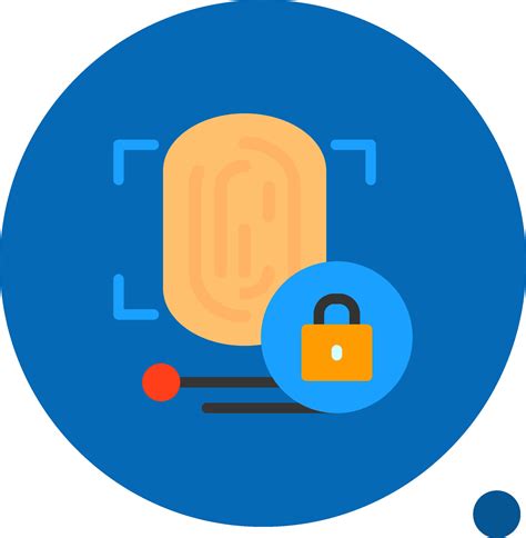Biometric Authentication Flat Shadow Icon 39494255 Vector Art At Vecteezy