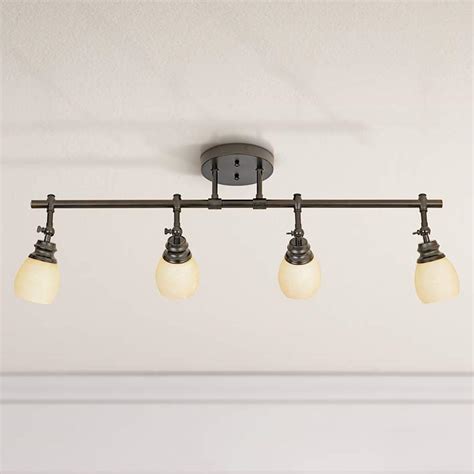 Brushed Bronze Track Lighting