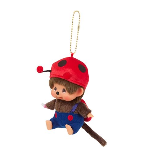 Monchhichi Sekiguchi Face Ss Ladybug Keychain