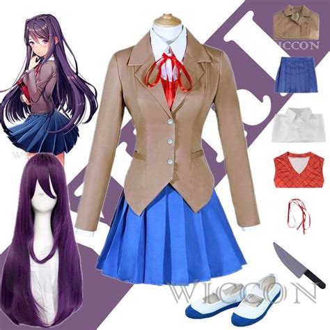 Game Doki Doki Literature Club Cosplay Yuri Costume Cosplay Yandere