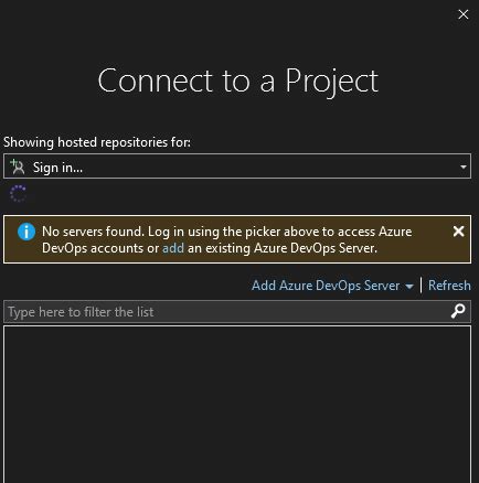 Visual Studio Not Allowing To Sign In With Azure Devops Credentials Stack Overflow