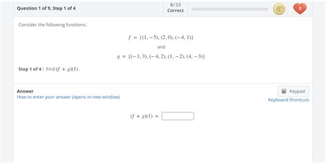 Solved Consider The Following Functions