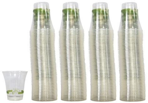 Buy Compostable Plastic Cups 50 Pack 9oz 256ml Small Disposable