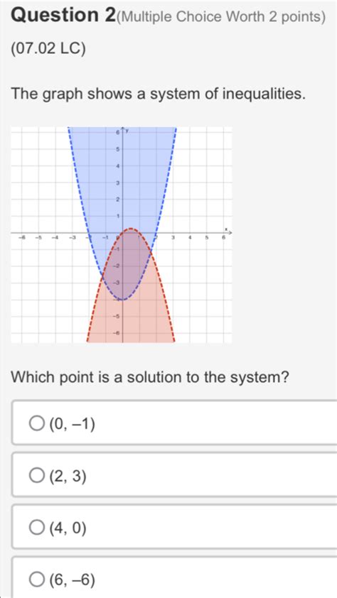 question 2 multiple choice worth 2 points 07 02 lc the graph shows a