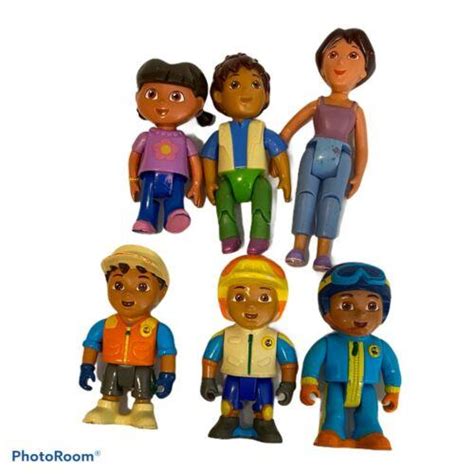 Dora The Explorer Dora And Diego Action Figures Lot Of 6 Nickelodeon