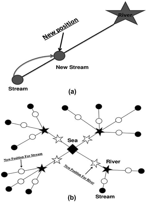 Schematic Description Of A The Streams Flow To A Specific River