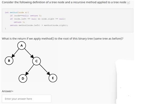 Solved Consider The Following Definition Of A Tree Node And Chegg