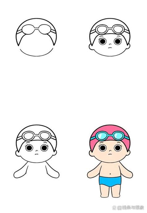 儿童游泳简笔画打印版免费版（汇总10张）简笔画图片大全