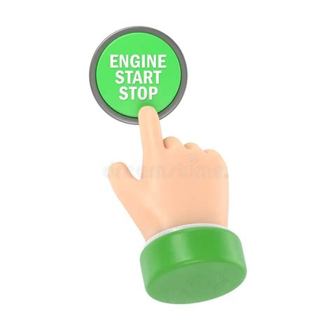 Engine Starting And Stopping System Engine Start Stock Image