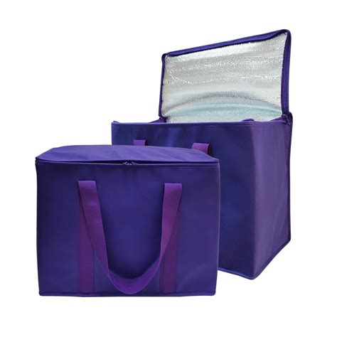 Set Of 2 Xl Premium Quality Insulated Collapsible Cooler Bag With