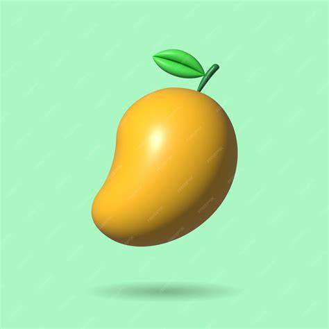 Premium Vector Mango Fruit Cute 3d Icon Vector Illustration Design