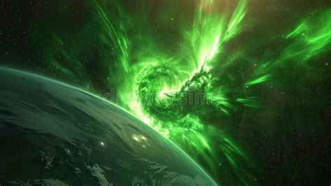 Striking Of Geomagnetic Magnetic Storm Powerful Solar Phenomena That Impact Satellite