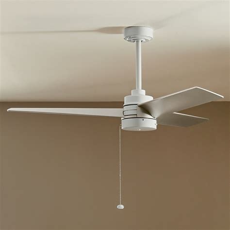 Kichler Spyn Lite 52 In White With Silver Blades Indoor Ceiling Fan
