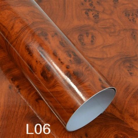 1m Wood Grain Sticker Vinyl Decal Self Adhesive Car Internal Furniture