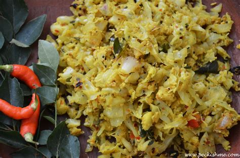 Sri Lankan Cabbage Mallum Aka Gowa Mallum Peckish Me