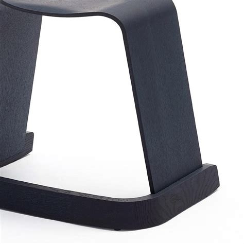 Arch Black Oak Stool For Sale At 1stdibs