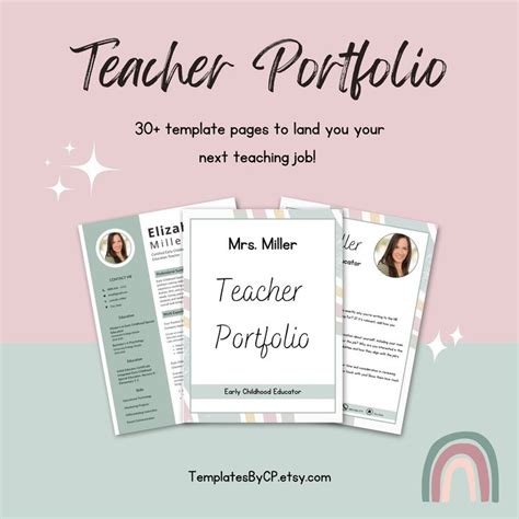 Teacher Portfolio Template At A Glance