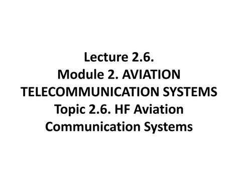 Complex Propagation Ppt
