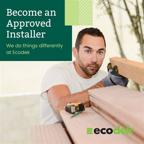 Ecodek On Linkedin Why Work With Us When You Become An Approved