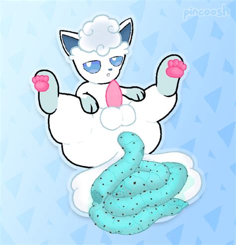 Rule 34 Alolan Form Alolan Vulpix Anus Ass Balls Blue Eyes Blue Feces