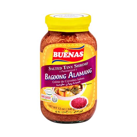 Buenas Bagoong Alamang 340 G Salted Tiny Shrimp Paste Barrio