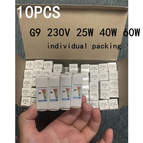 10pcs G9 Led Lamp Bulbs 230v 254060w Halogen Capsule Inserted Beads