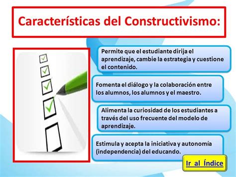 Características Del Constructivismo Constructivismo Educacion