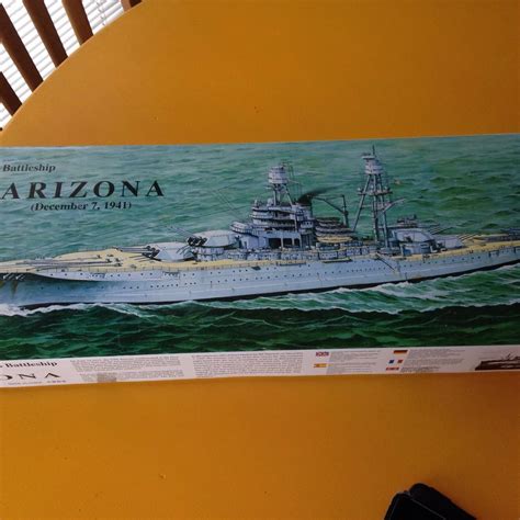Uss Arizona Battleship 1350 Scale Model Kit By Banner 08801 1815602671