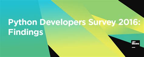 Python Developers Survey Findings The PyCharm Blog
