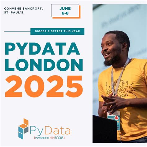 🇬🇧 Pydata London 2025 Is Happening In Just Over One Month Make Sure