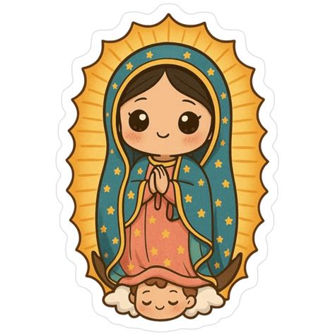 Virgen De Guadalupe Chibi Kawaii Anime Sticker For Sale By