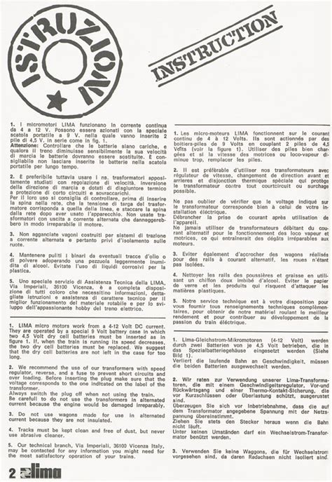 Conrad Antiquario Katalogarchiv Lima Catalogo Micro Model N 1974 1975