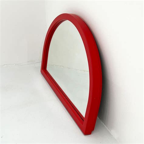 Red Frame Mirror By Anna Castelli Ferrieri For Kartell 1980s For Sale