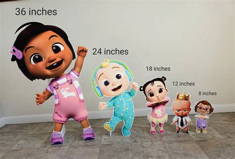 Cocomelon Jj Character Prop Cutout Centerpieces Cake Topper Standee