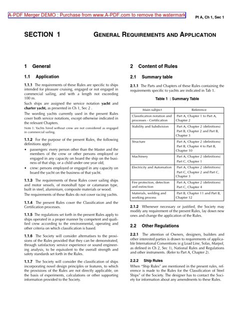 Bv Rules For The Classification And The Certification Of Yachts Feb 08