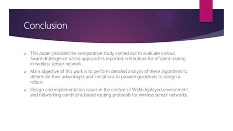 Design Consideration And Comparative Evaluation Of Swarm Intelligence Pptx Internet Of