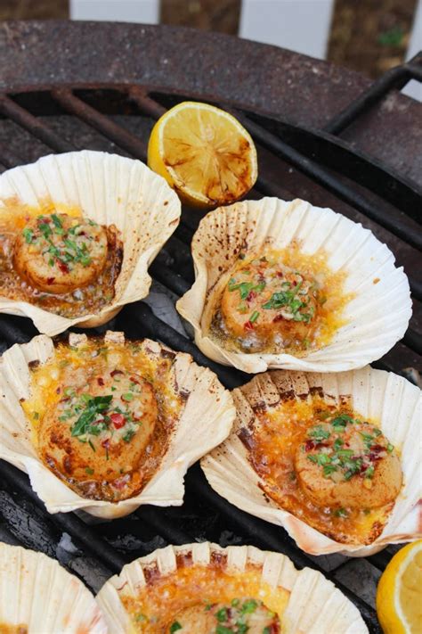 Grilled Scallops In The Shell Recipe Scallop Recipes Grilled