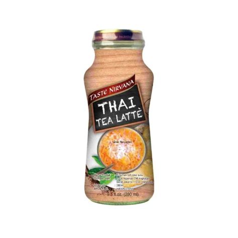 Taste Nirvana Thai Tea Latte 280ml 24 Carton Tasty Snack Indonesia