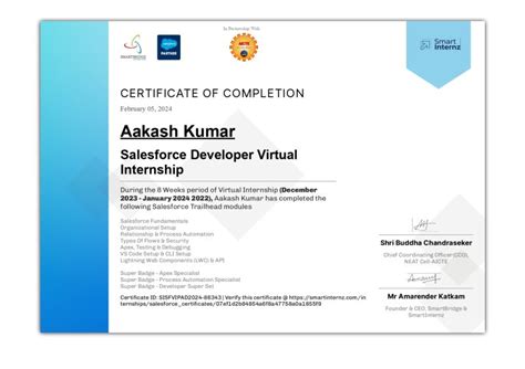 Salesforce Developer Virtualinternship Certification Superbadges Skilldevelopment