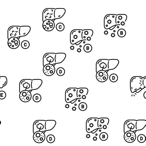 Hepatitis Liver Health Problem Vector Seamless Pattern 10144169 Vector