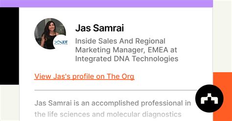 Jas Samrai Inside Sales And Regional Marketing Manager Emea At