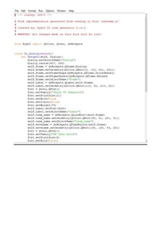 Fantasy Cricket Game Using Python Intershala Project PDF Programming Languages Computing