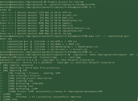 working with c test on a headless linux machine parasoft c c test