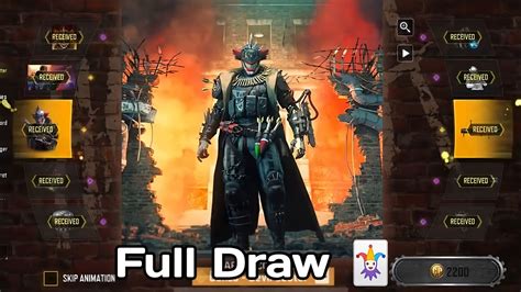 Legendary Gunzo Devil Jester Full Draw Codm Unhinged Jester Lucky Draw Cod Mobile Youtube